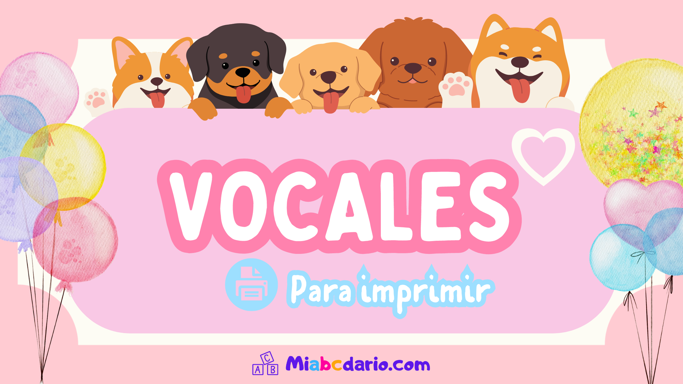Vocales Para Imprimir En Espanol