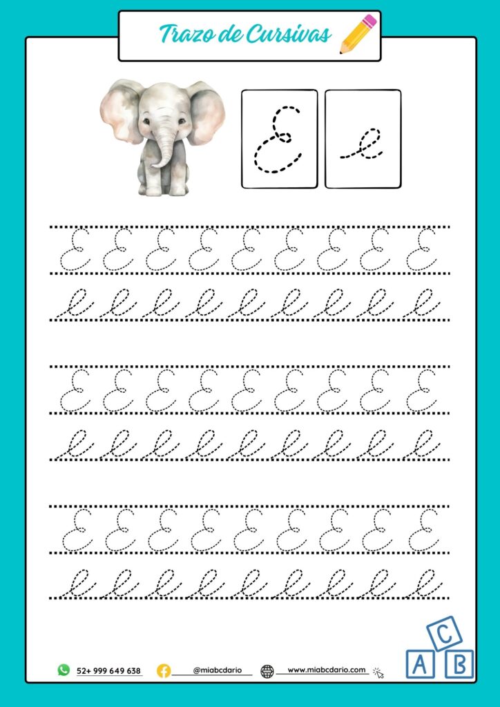 Letras Cursivas Mayúsculas Y Minúsculas