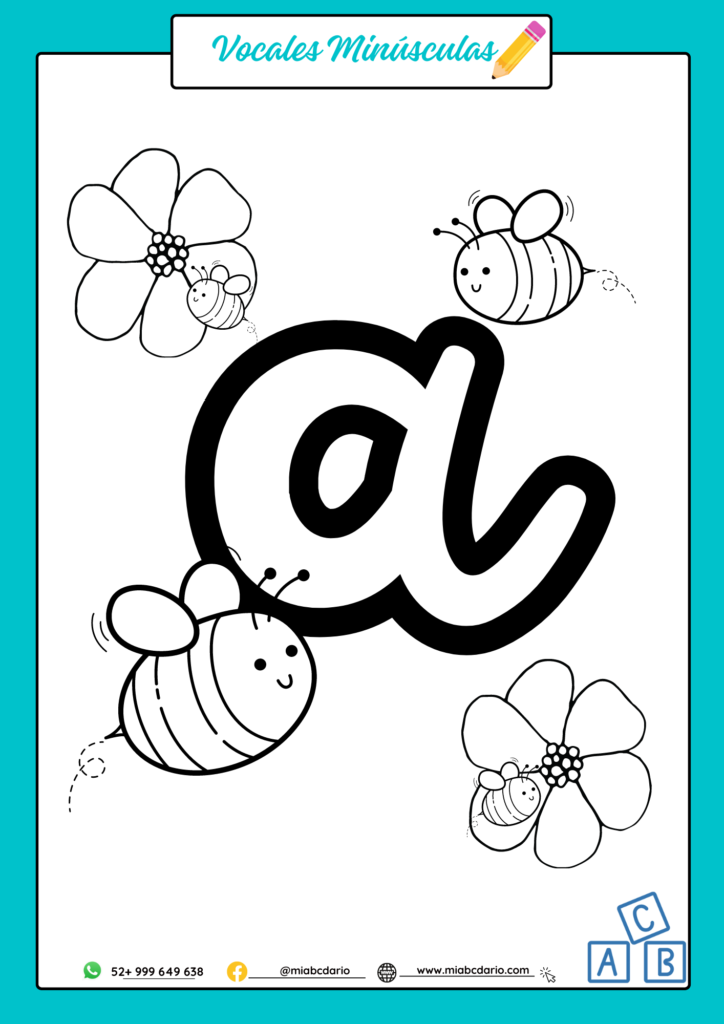 Vocales Para Colorear E Imprimir Librito Para Colorear Las Vocales